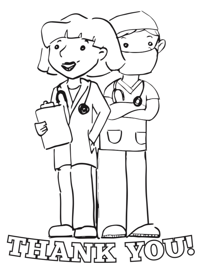 coloring pages for healthcare workers